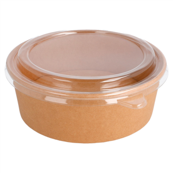 Combo Salad Bowl +PET lid 1300ml Natural Kraft (25st/pak) | My Website